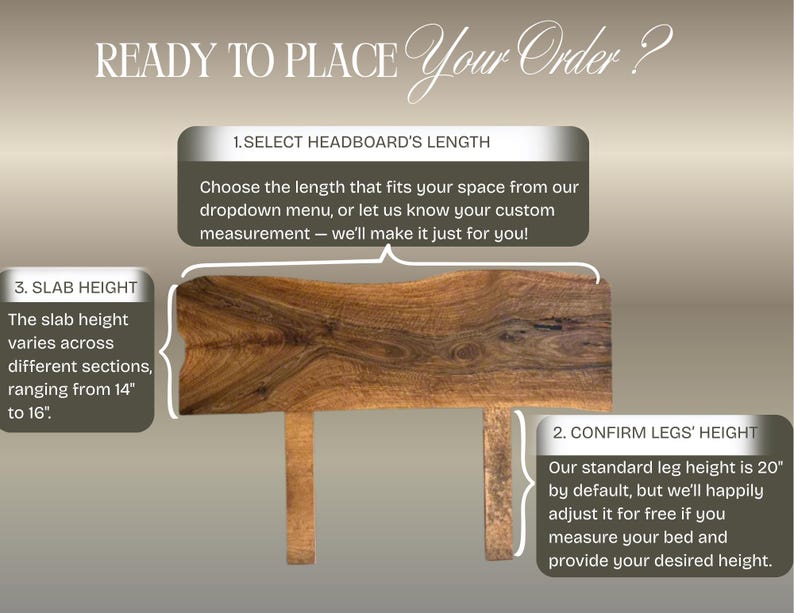 Live Edge King Size Headboard/ Wood Slab Queen Bed Frame/ Custom Rustic Wall Headboard/ Coastal ...