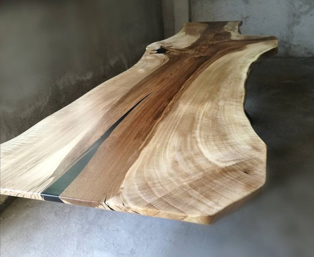 102 Live Edge One Piece Wood Slab Table / Live Edge - Etsy
