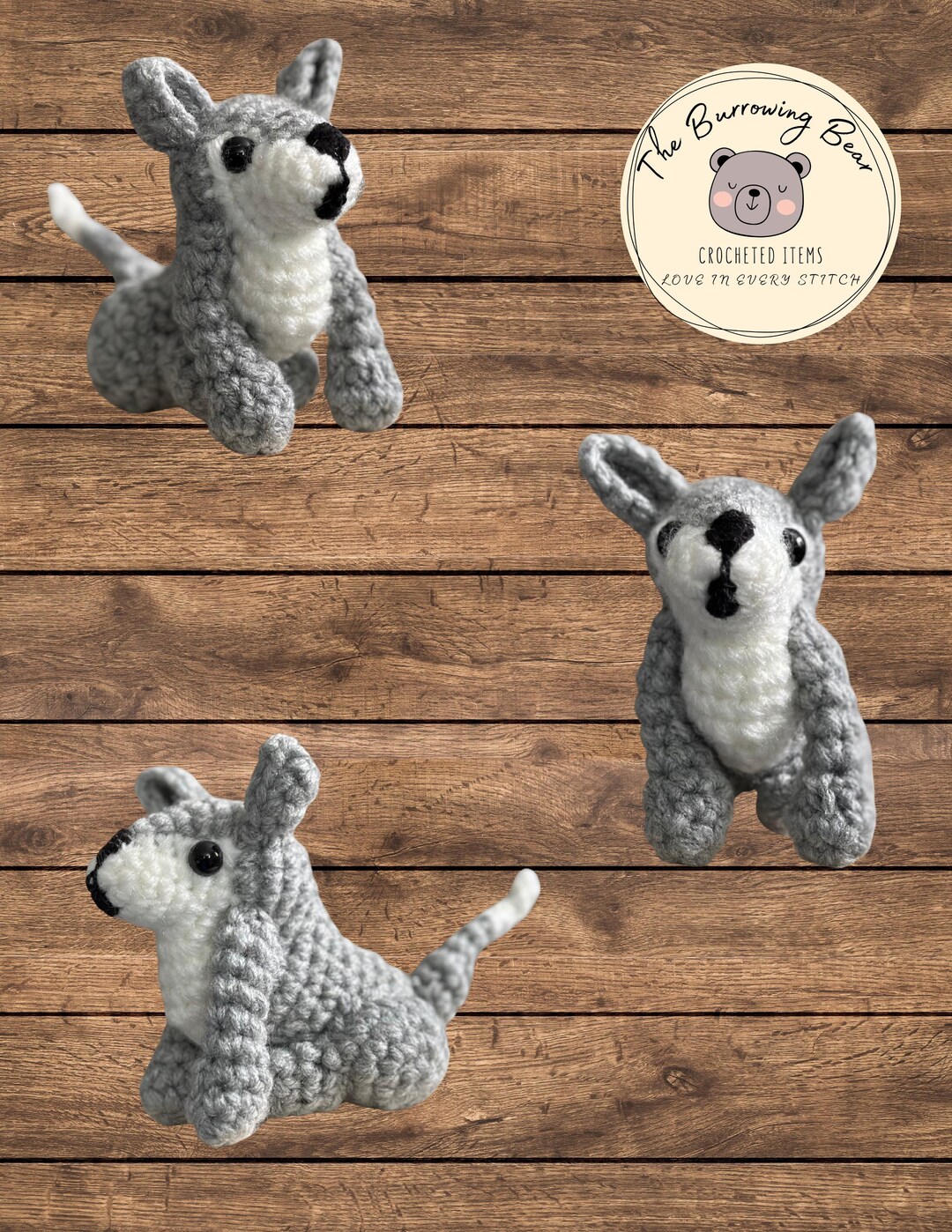 Crocheted Wolf: Amigurumi - Etsy