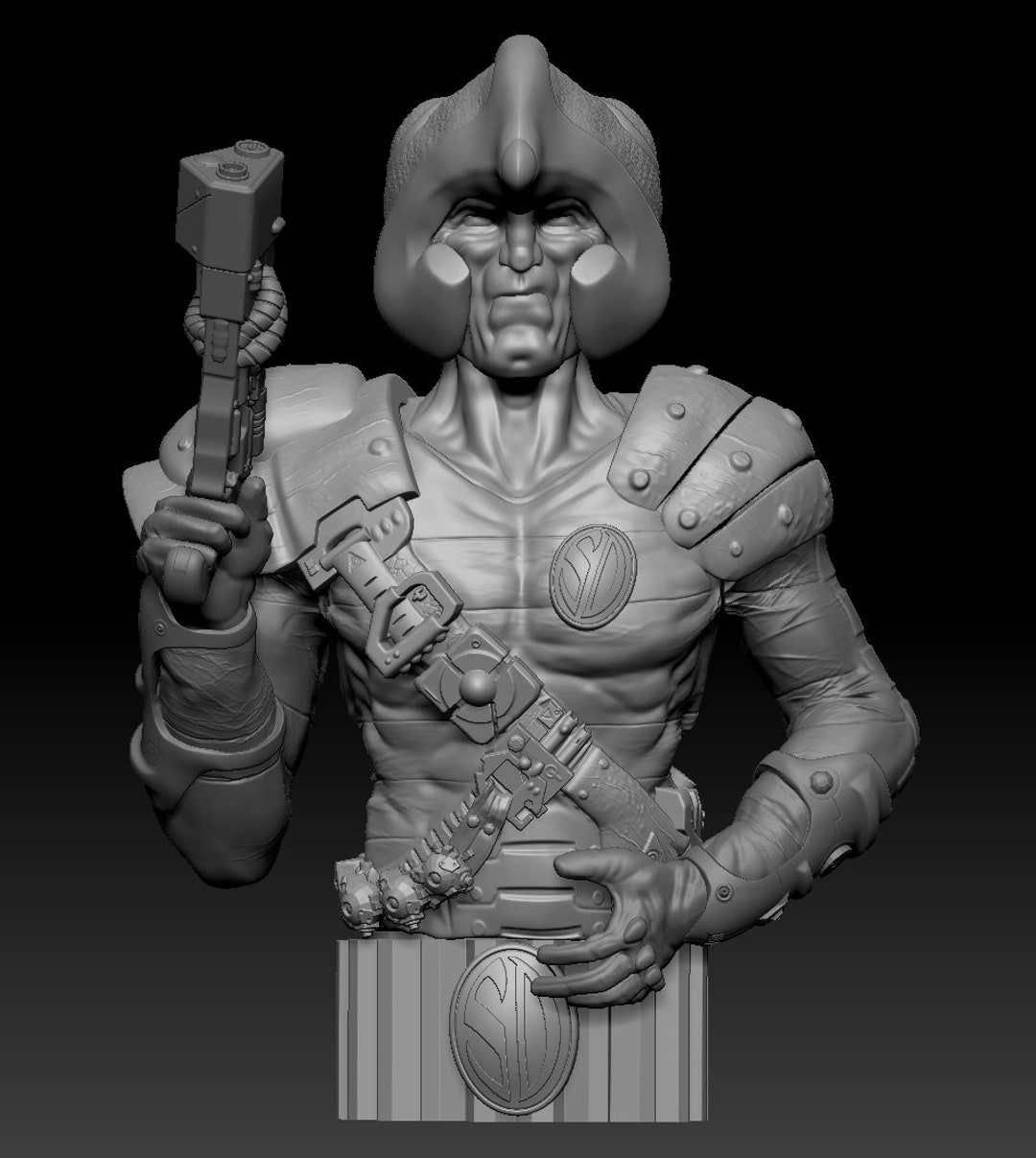 Johnny Alpha Bust 10" Model - Etsy