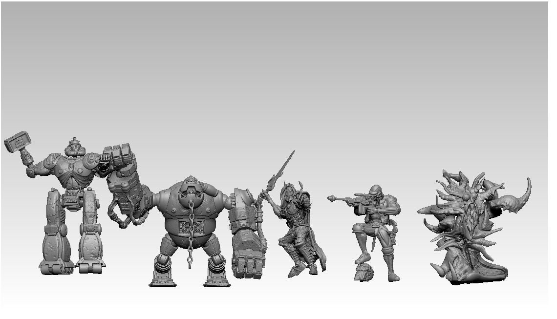 28mm Gaming Scale, Mek Quake and 5 ABC Warriors Resin Models. - Etsy UK