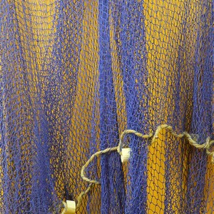 Tiki Bar Decorative Fish Net Blue - Large - Etsy