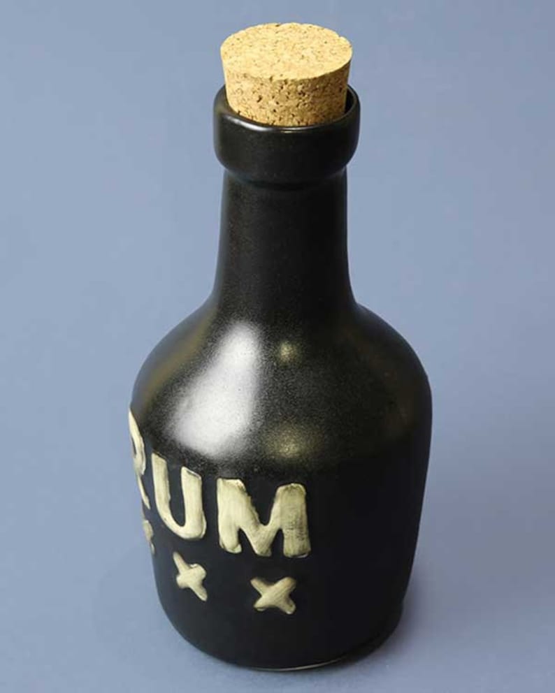 Rum Decanter Matt Black - Etsy UK