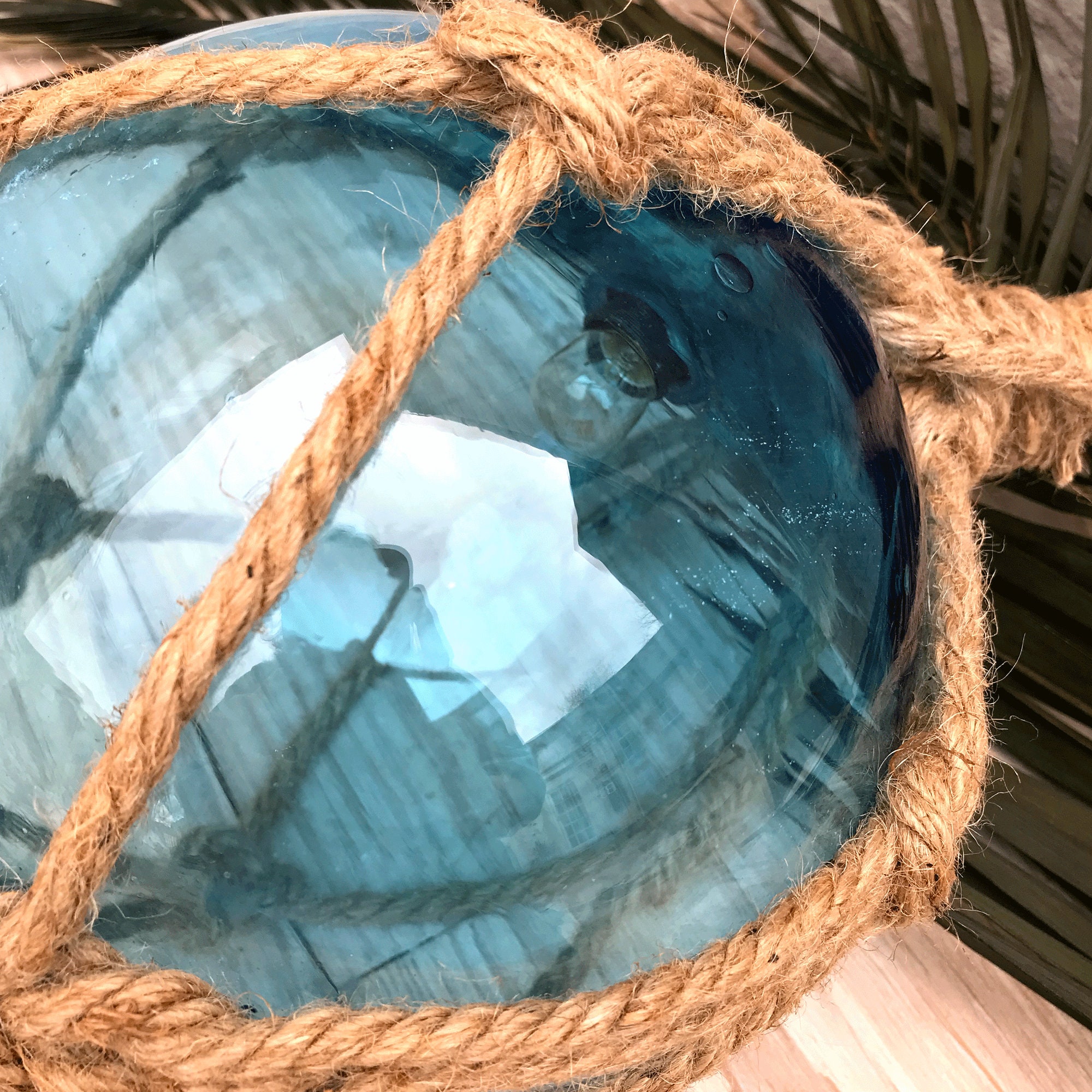 Turquoise Tiki Fish Float Light: Handcrafted Nautical Pendant Lamp - Etsy