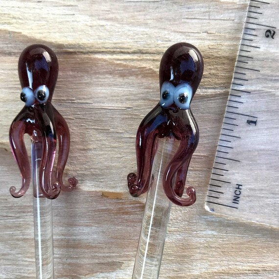 Home & Living Drink & Barware Kitchen & Dining Octopus Glass Stirrers ...