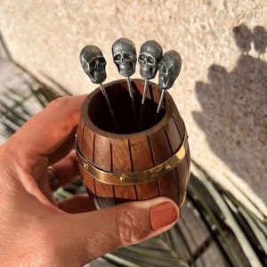 Mini Tiki Barrel Cocktail Sticks Holder - Etsy