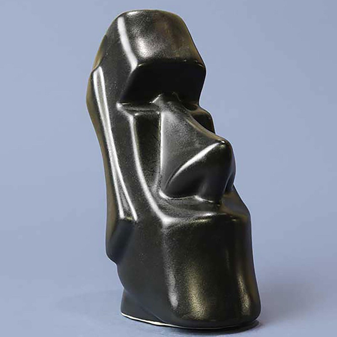 Moai Tiki Mug – Black Ceramic Polynesian-style Cocktail Mug - Etsy