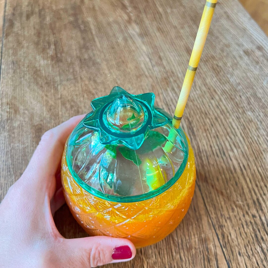Reusable Plastic Pineapple Tiki Cocktail Cup – Durable Tropical Party ...