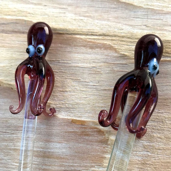 Home & Living Drink & Barware Kitchen & Dining Octopus Glass Stirrers ...
