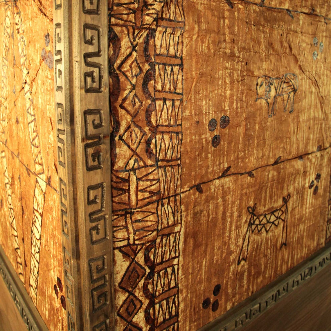 Vintage Tongan Tapa Cloth: Handcrafted Polynesian Barkcloth Wall Art - Etsy