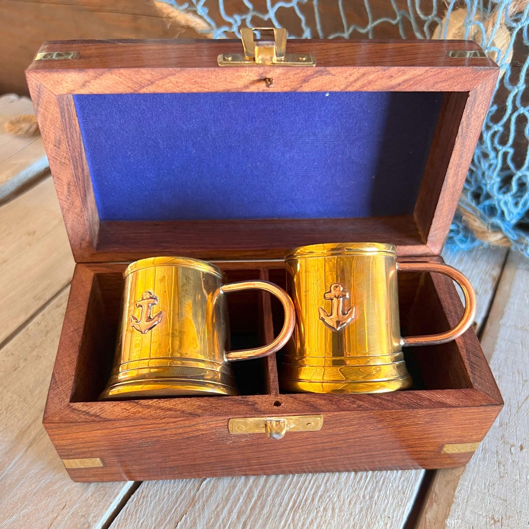 Nautical Rum Shot Glass Set – Coastal Barware, Ocean-inspired Party ...