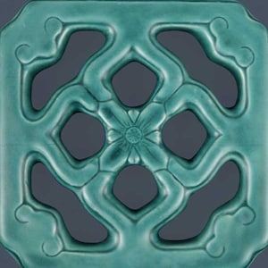 Handmade Chinese Jade Ceramic Tile - Tiki Bar Decor - Etsy