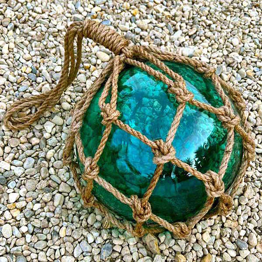 Aqua Marine Glass Fish Float: Large Vintage Nautical Decor - Etsy