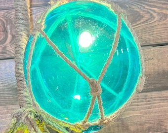 Tiki Lamp Puffer Fish in Float Glass Light Pendant Ceiling Decor Bar ...