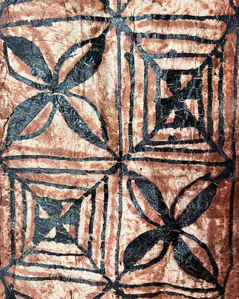 Large Vintage Tongan Tapa Cloth Wall Art: Polynesian Tiki Decor - Etsy