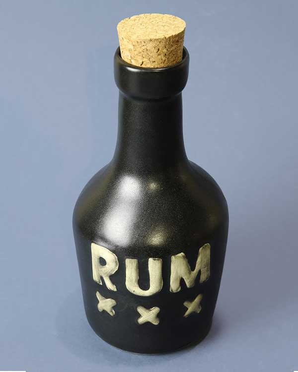 Rum Decanter Matt Black - Etsy UK
