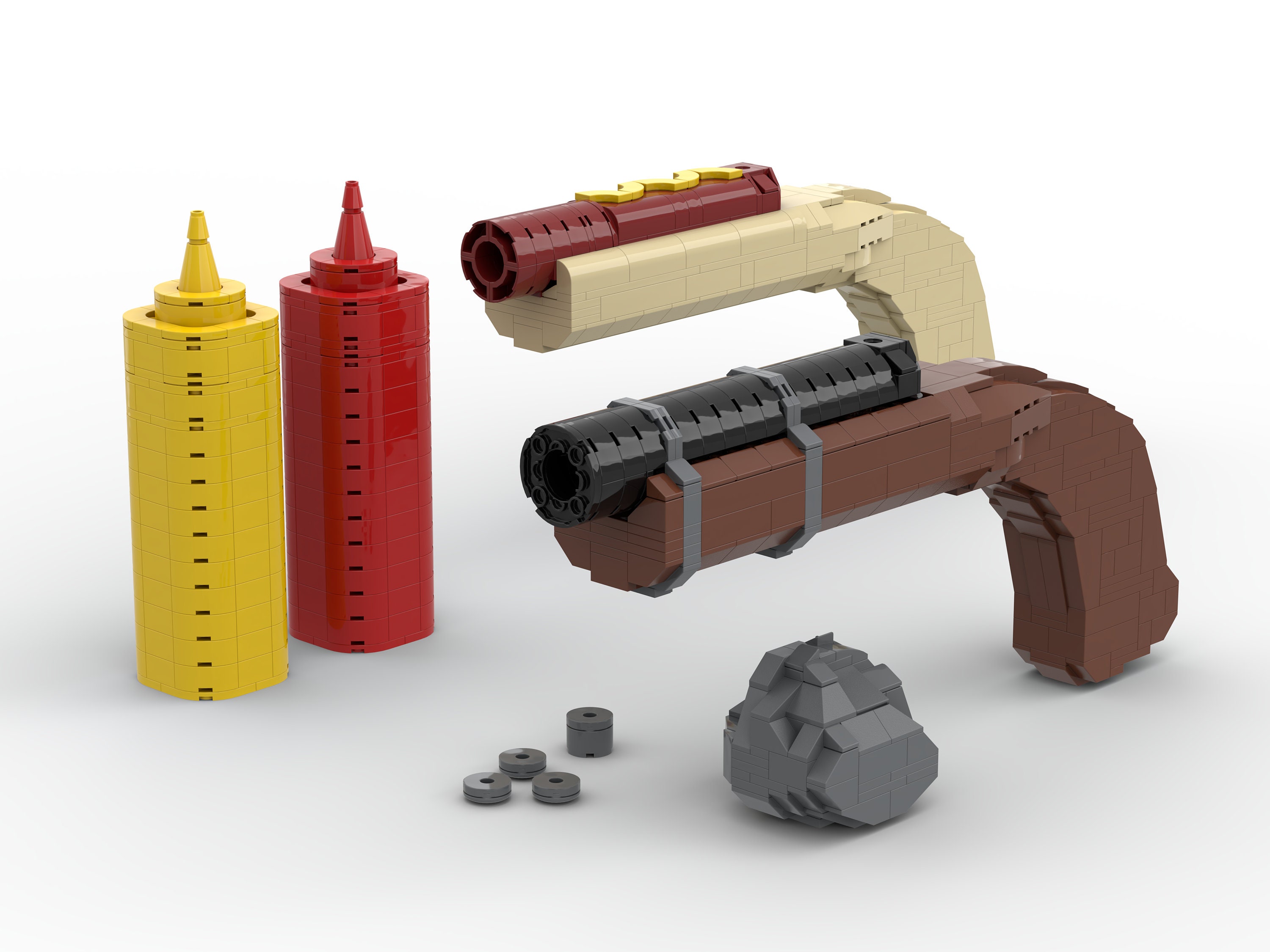 EOKA Pistol/hotdog Blaster LDD Instructions - Etsy