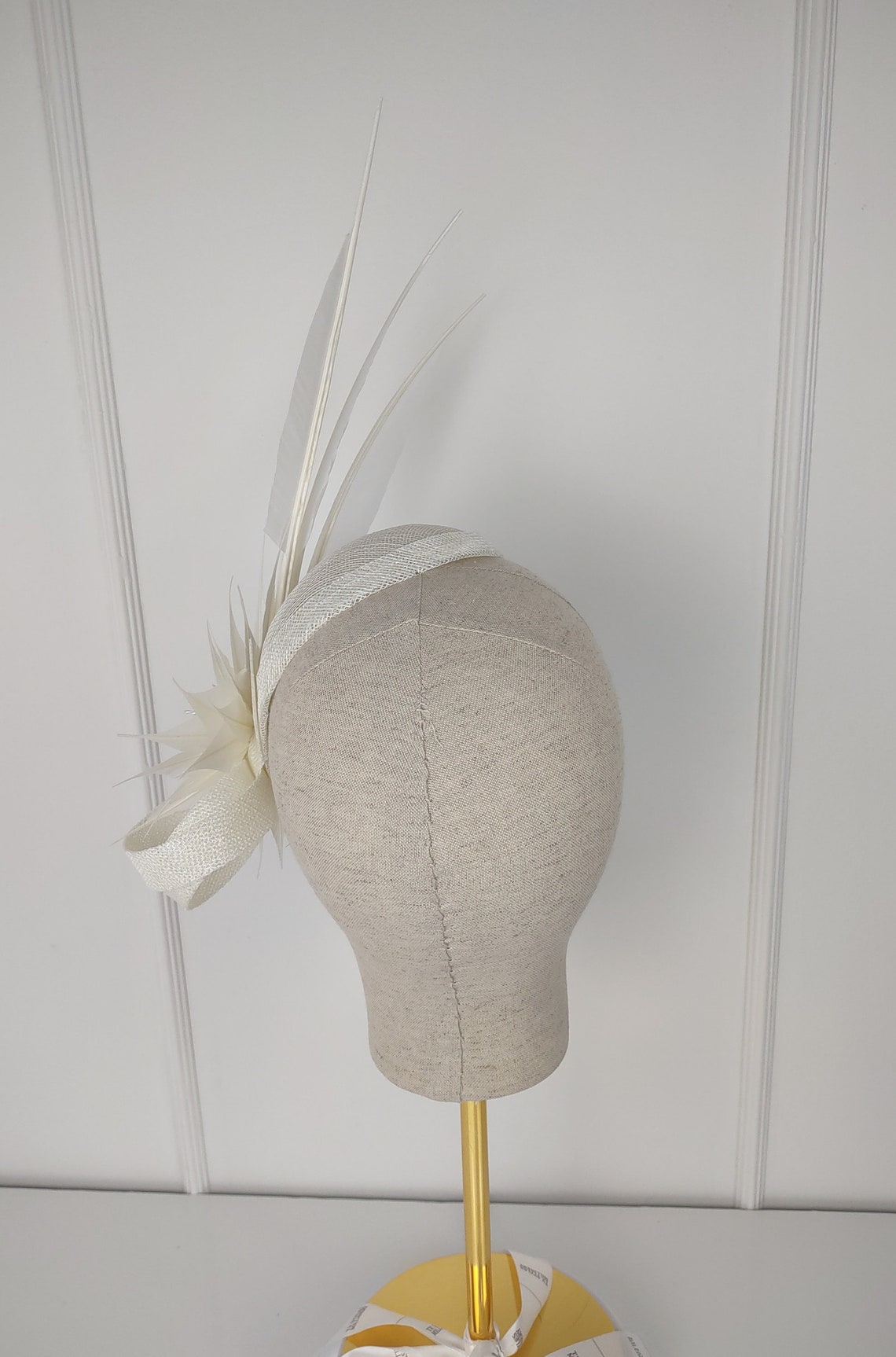 New White Sinamay Fascinator Church, Wedding, Bridal Shower, Kentucky ...