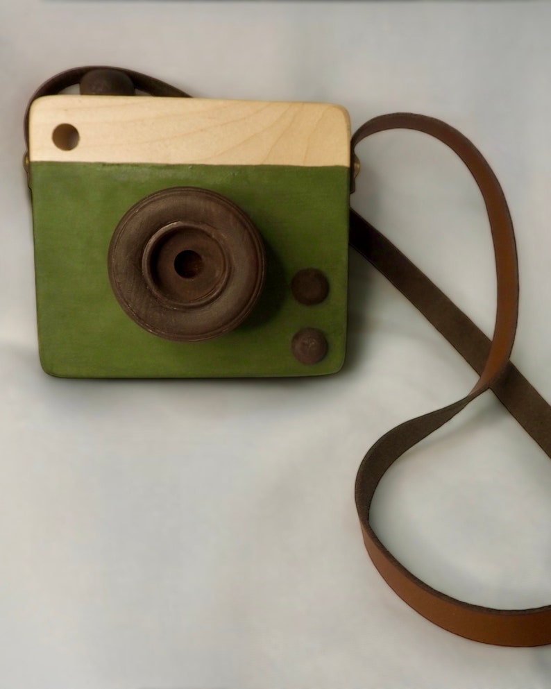 Toy Camera, Wooden Montessori Toys, Pretend Play, Photographer Gift ...