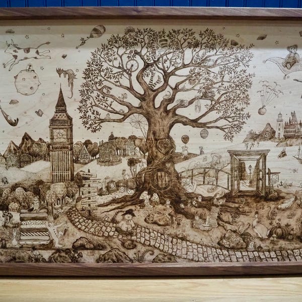 Pyrography Wall Art - Etsy