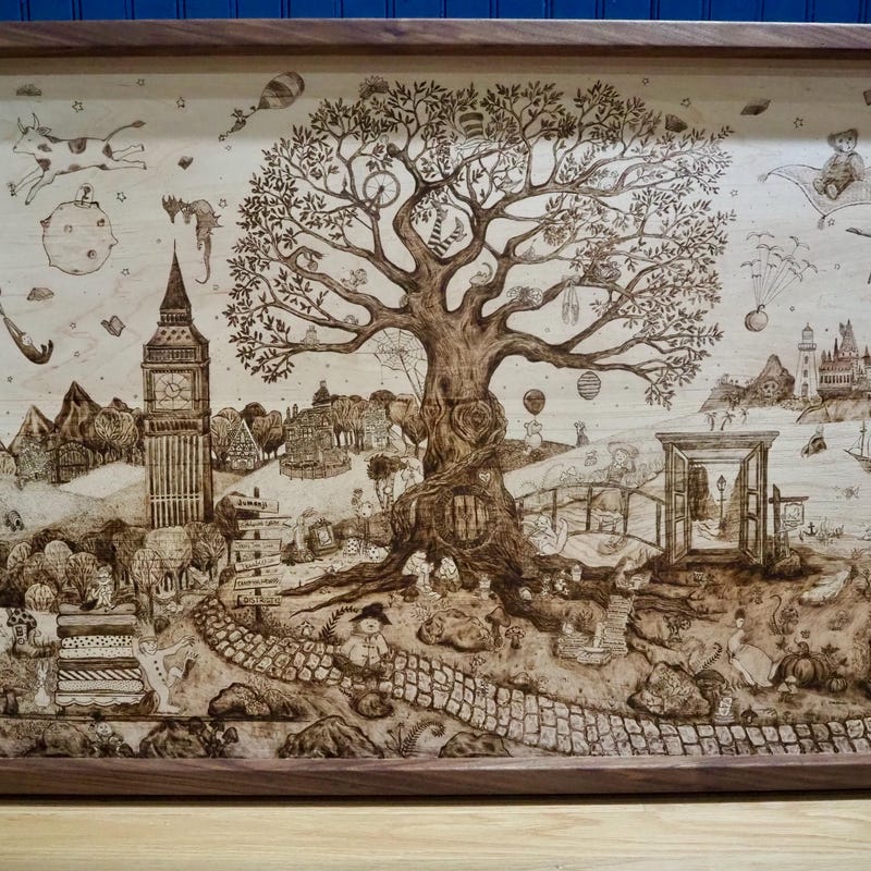 Pyrography Wall Art - Etsy