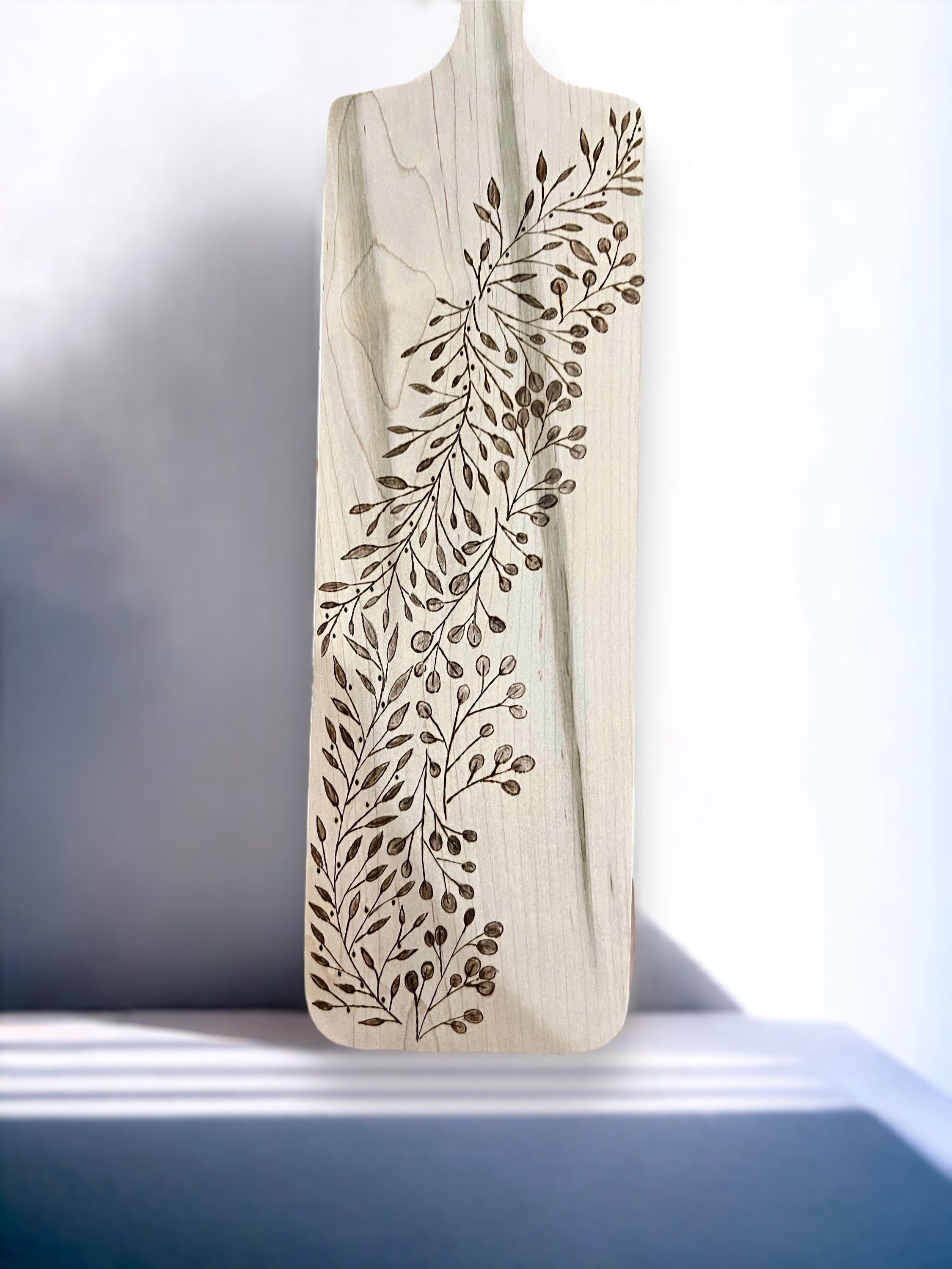 Custom Art Woodburned Charcuterie Board - Made to Order, Pyrography Art ...