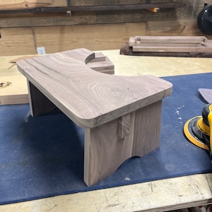 Wood Step Stool, Potty Perch, Toilet Footstool, Bathroom Stool, Mortise ...