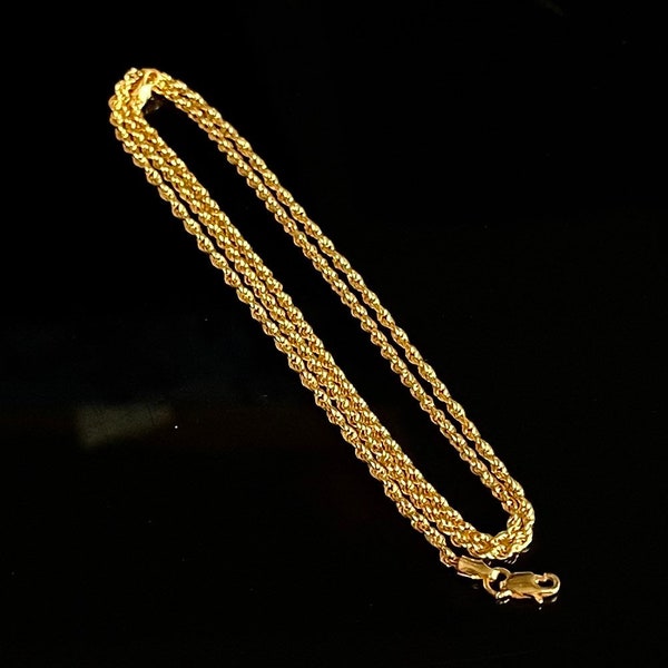 22k Gold Chain - Etsy