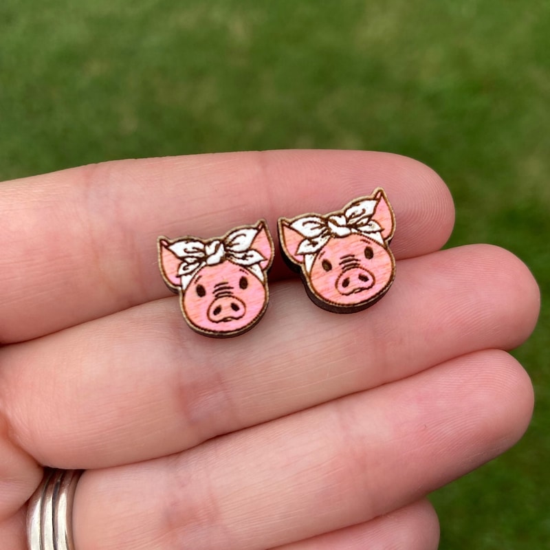 Pig Earrings - Etsy