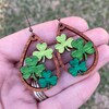 Easter Earrings, He is Risen Earrings, Cross Earring, Wood Easter ...