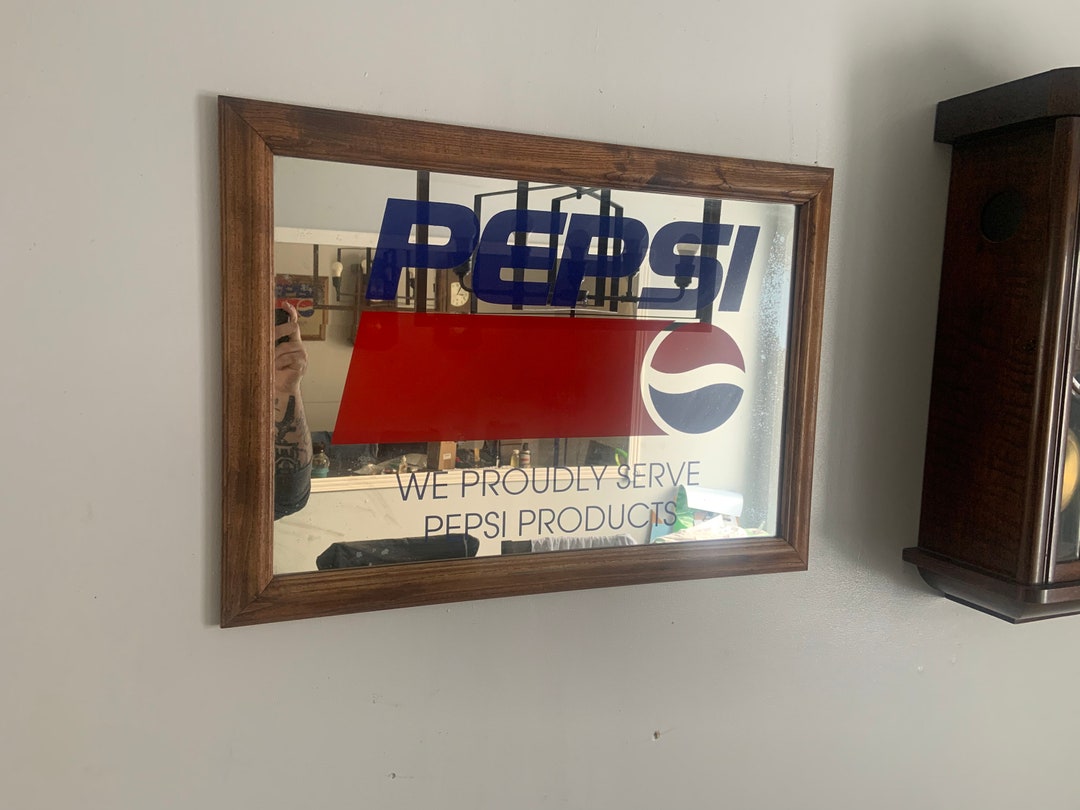 VINTAGE 1980s Pepsi Advertising Mirror - Etsy