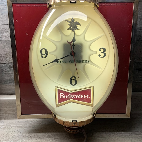 Budweiser Vintage Bar Light - Etsy