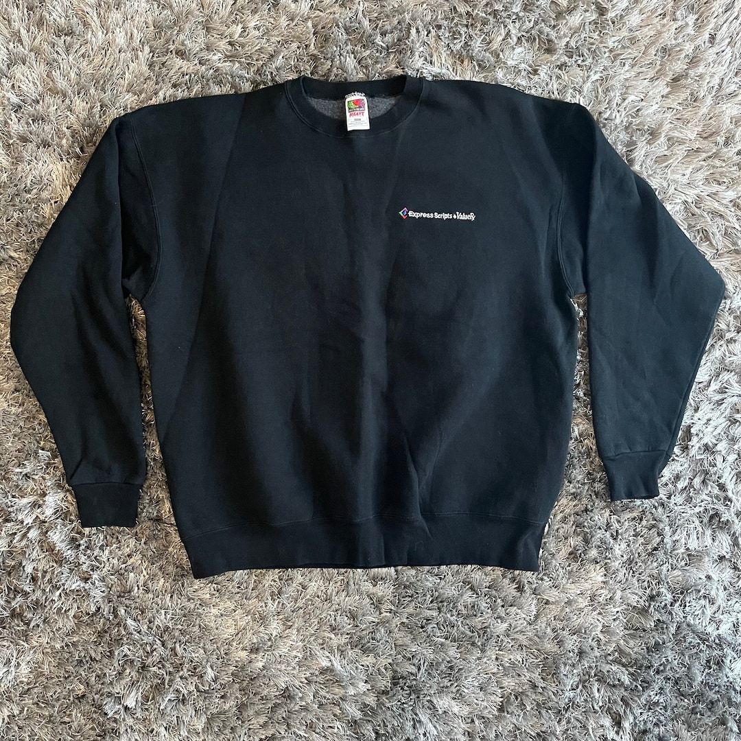 Vintage 90s "express Scripts Value Rx" Sweatshirt - Etsy