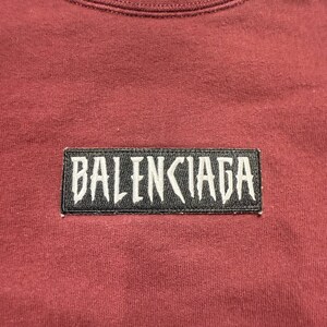 Vintage Maroon Bootleg "balenciaga" Patch Sweatshirt - Etsy