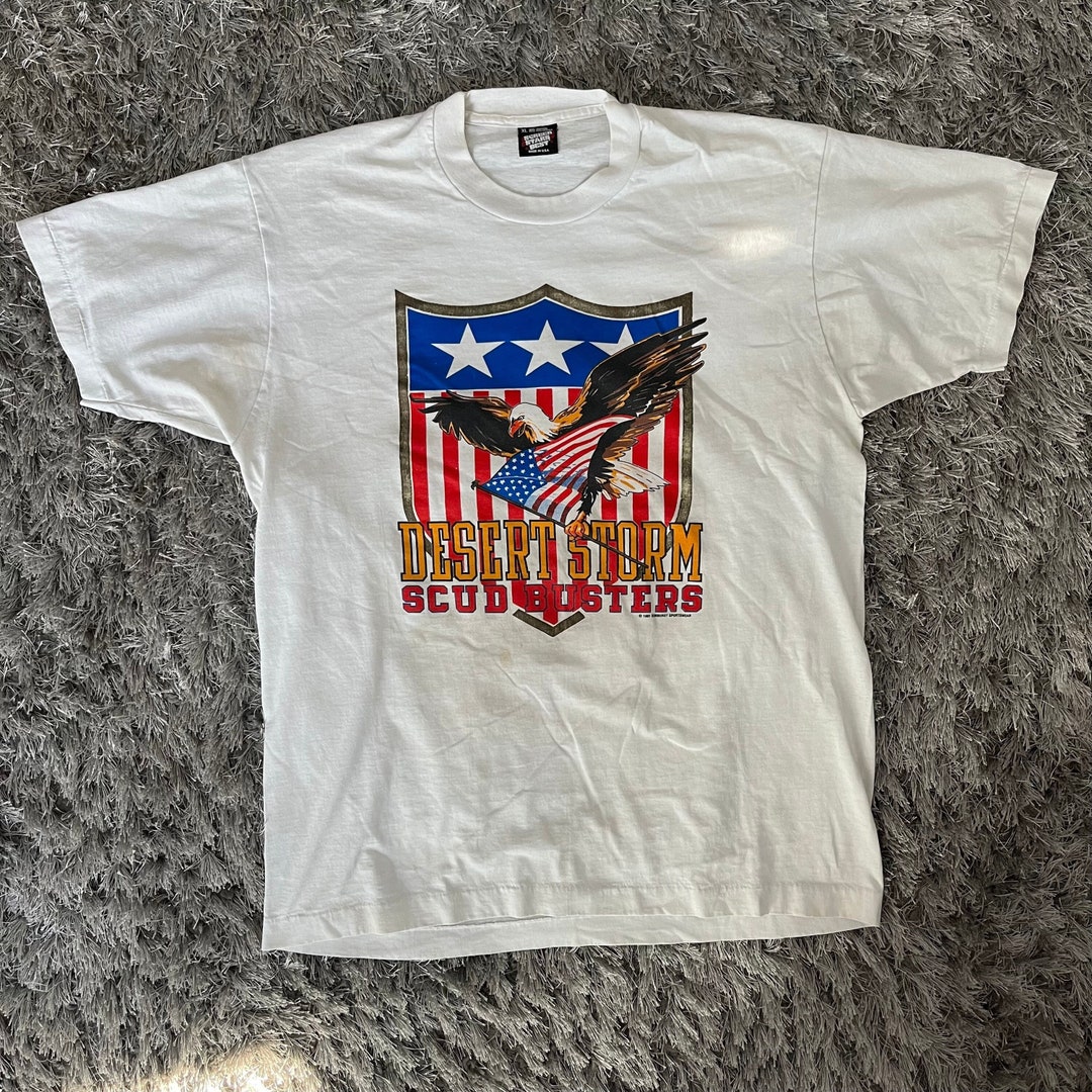 Vintage 1991 Desert Storm Scud Busters Single-stitch T-shirt - Etsy