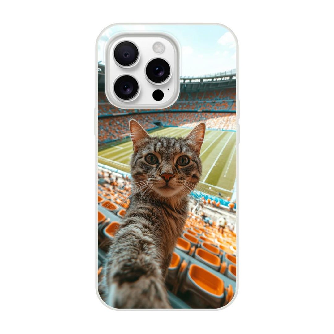 Cat Selfie Phone Case - Summer Stadium Vibes | Fun & Durable Flexi Case ...