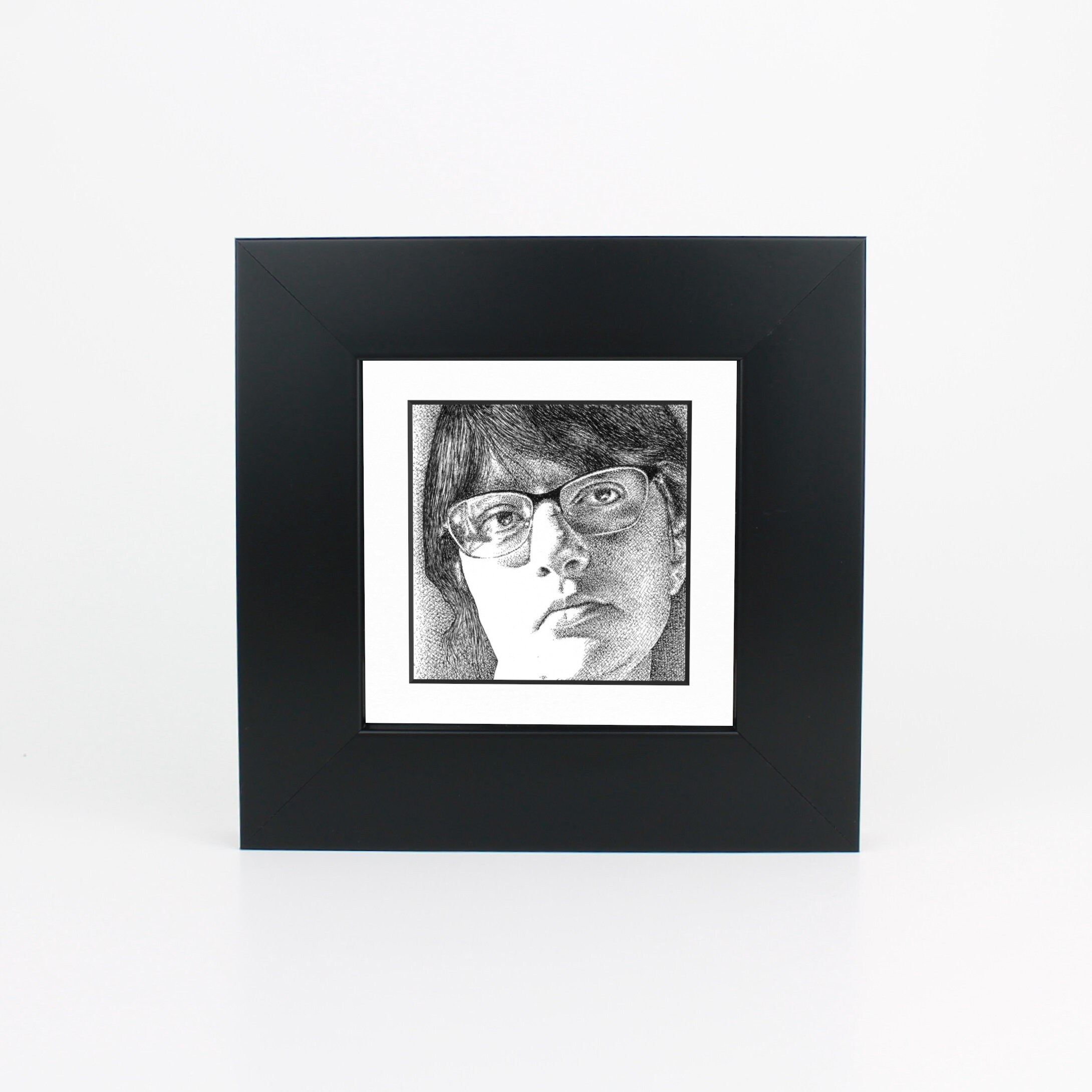 Custom Portrait of Her 3 Original Miniature Pen and Ink Portrait ...