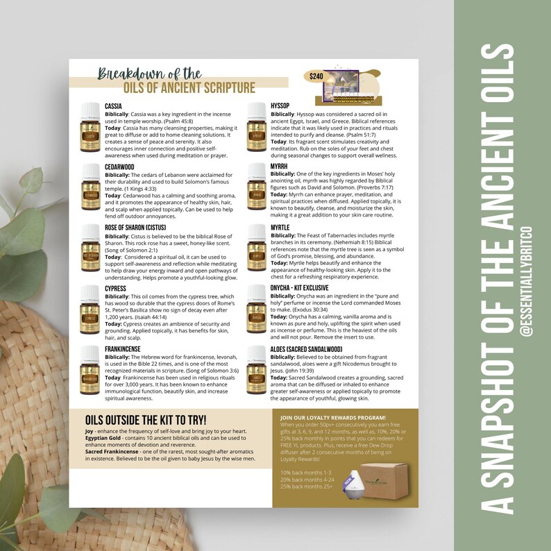 Oils of Ancient Scripture Flyer | Young Living Collection | Essential ...
