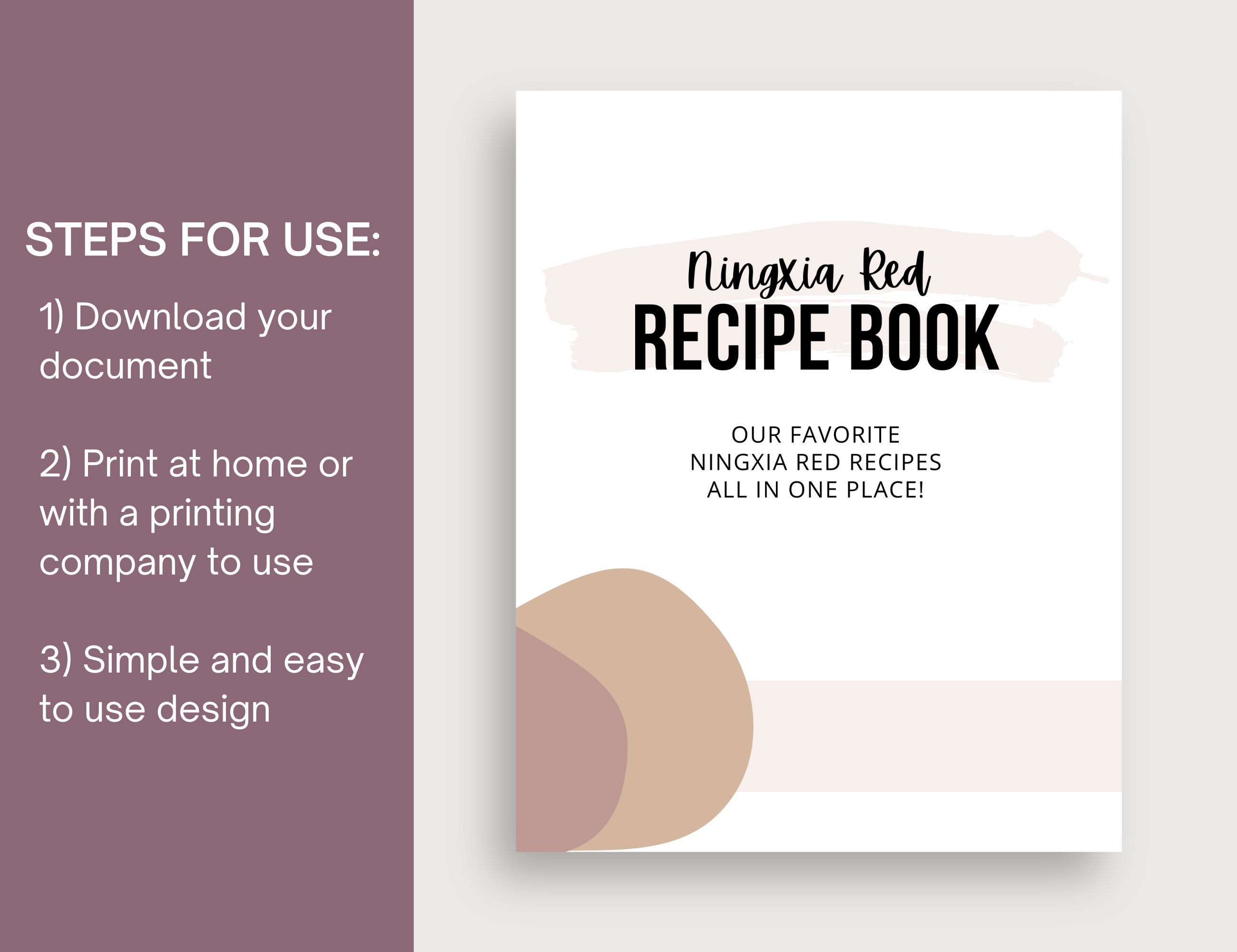 NEW Ningxia Red Recipe Book With 20 Recipes Made With Young - Etsy