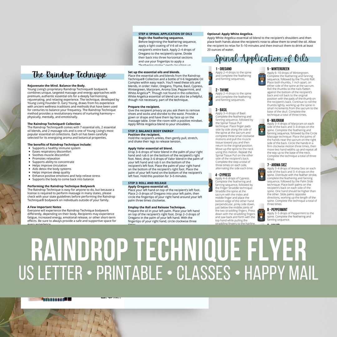 Folleto de la técnica Raindrop 2024 para eventos de proveedores, guión ...