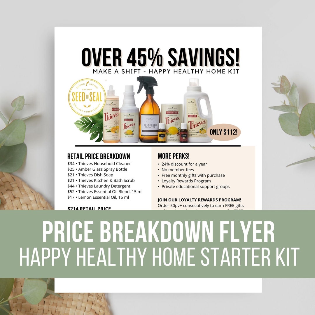 Make a Shift Thieves Happy Healthy Home Starter Kit Price Breakdown ...