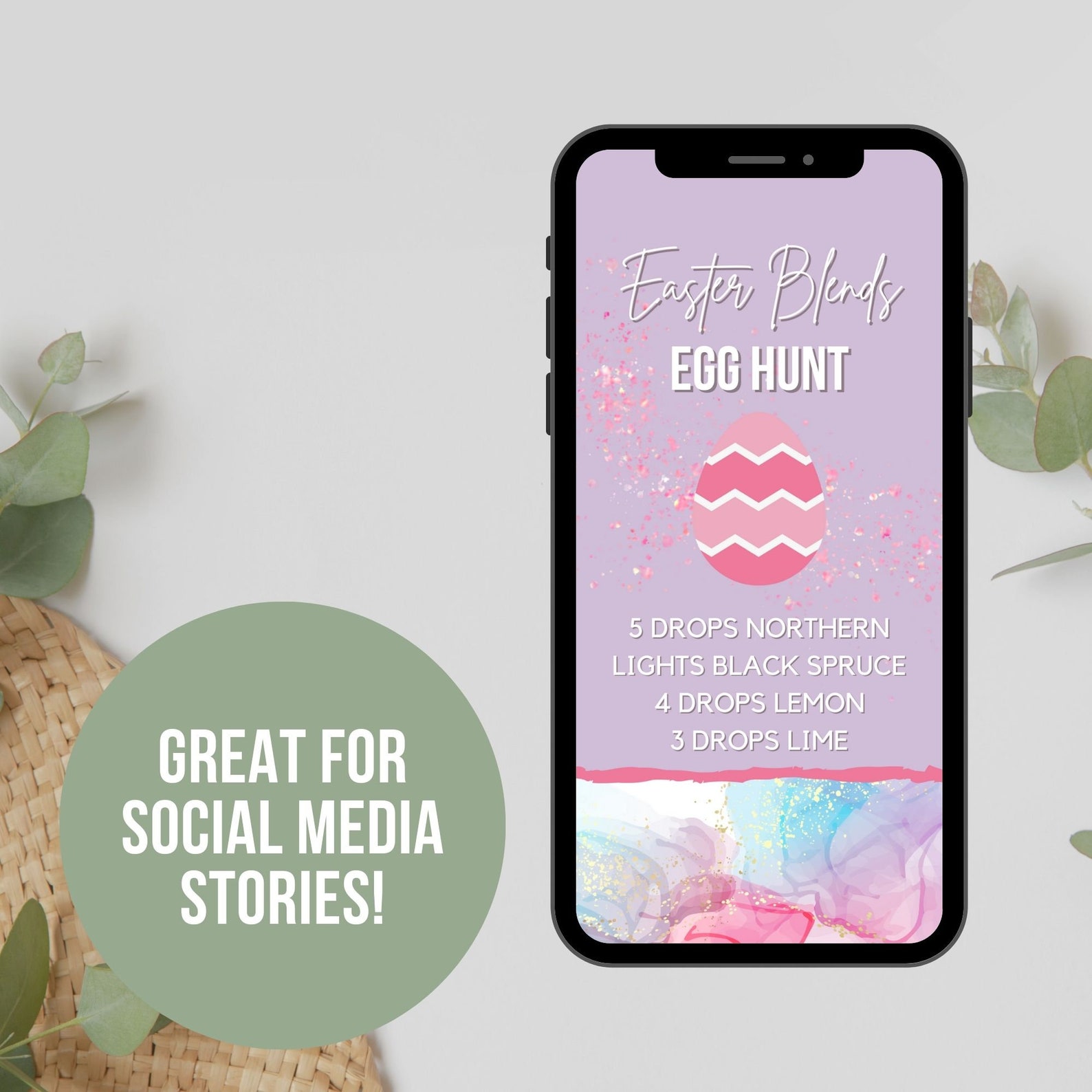 Hoppy Easter Diffuser Recipes for Instagram & Facebook Stories Young ...