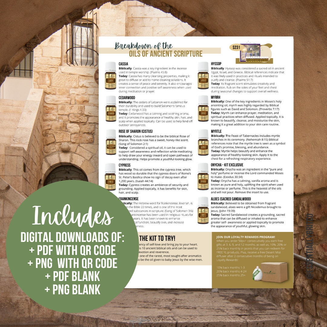 Oils of Ancient Scripture Flyer Young Living Collection - Etsy