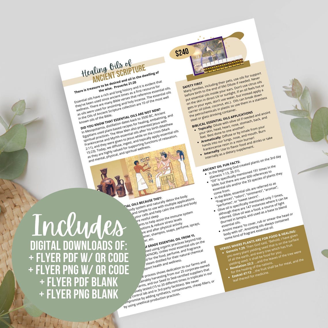 Oils of Ancient Scripture Flyer | Young Living Collection | Essential ...
