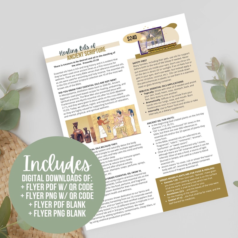 Oils of Ancient Scripture Flyer | Young Living Collection | Essential ...
