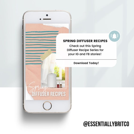 Young Living Spring Diffuser Blends Stories for Instagram IG | Etsy