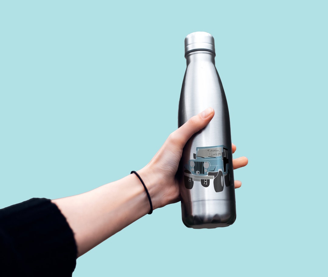 Remember I Love You Jeep Design Water Bottle/personalised Flask - Etsy UK