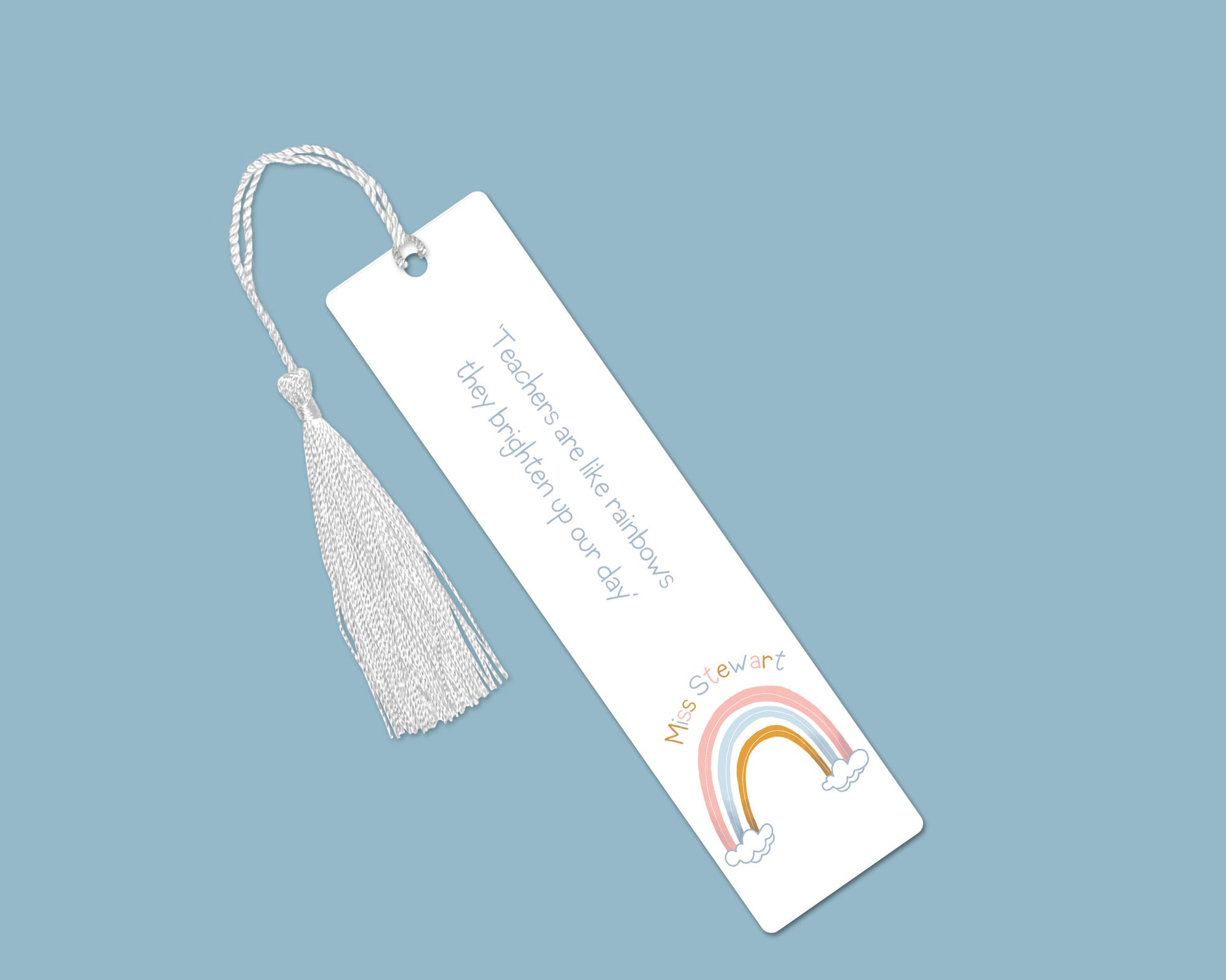 Rainbow Teacher Bookmark/ Personalised Teacher Gift / Custom - Etsy Canada