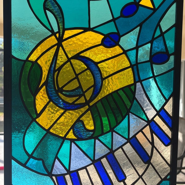 Stained Glass Piano Pattern - Etsy