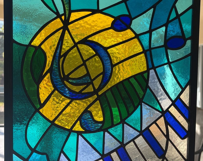 Stained Glass Music Notes - Etsy